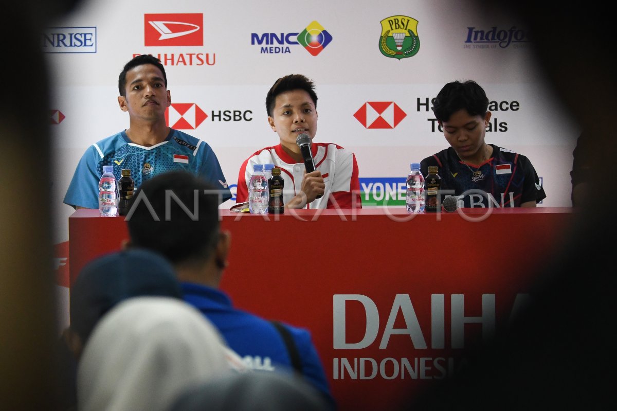 Kesiapan tim Indonesia hadapi Daihatsu Indonesia Masters | ANTARA Foto