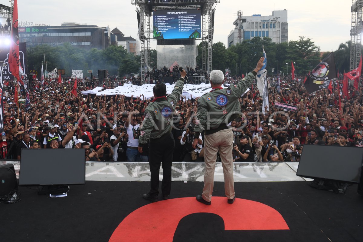 Kampanye akbar Ganjar-Mahfud di Semarang | ANTARA Foto