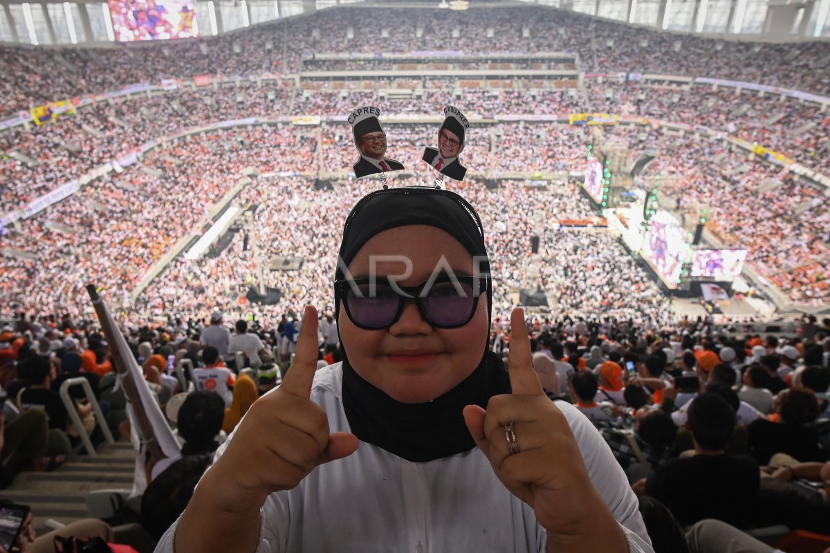Kampanye akbar terakhir Anies-Muhaimin di JIS | ANTARA Foto