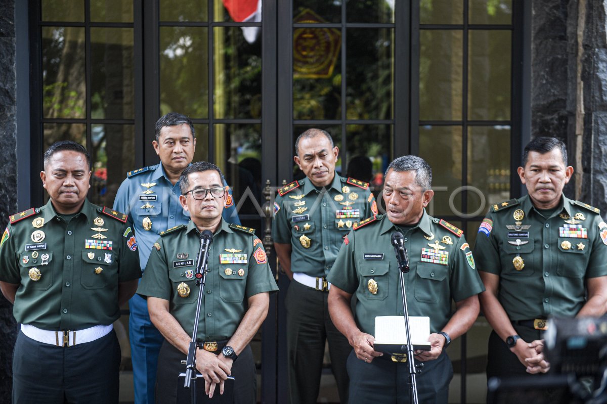 Keterangan pers TNI soal aksi kekerasan oknum prajurit | ANTARA Foto