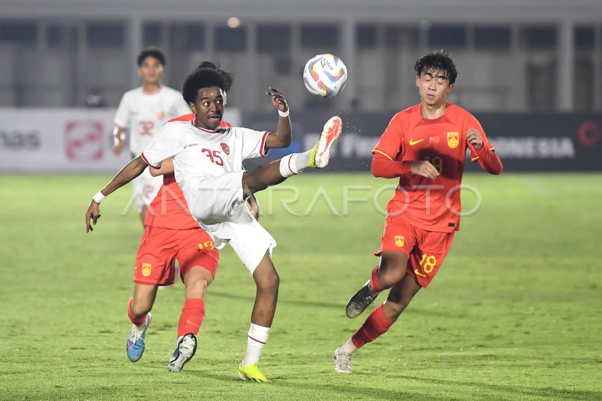 Timnas U20 Indonesia Imbang Lawan China Antara Foto