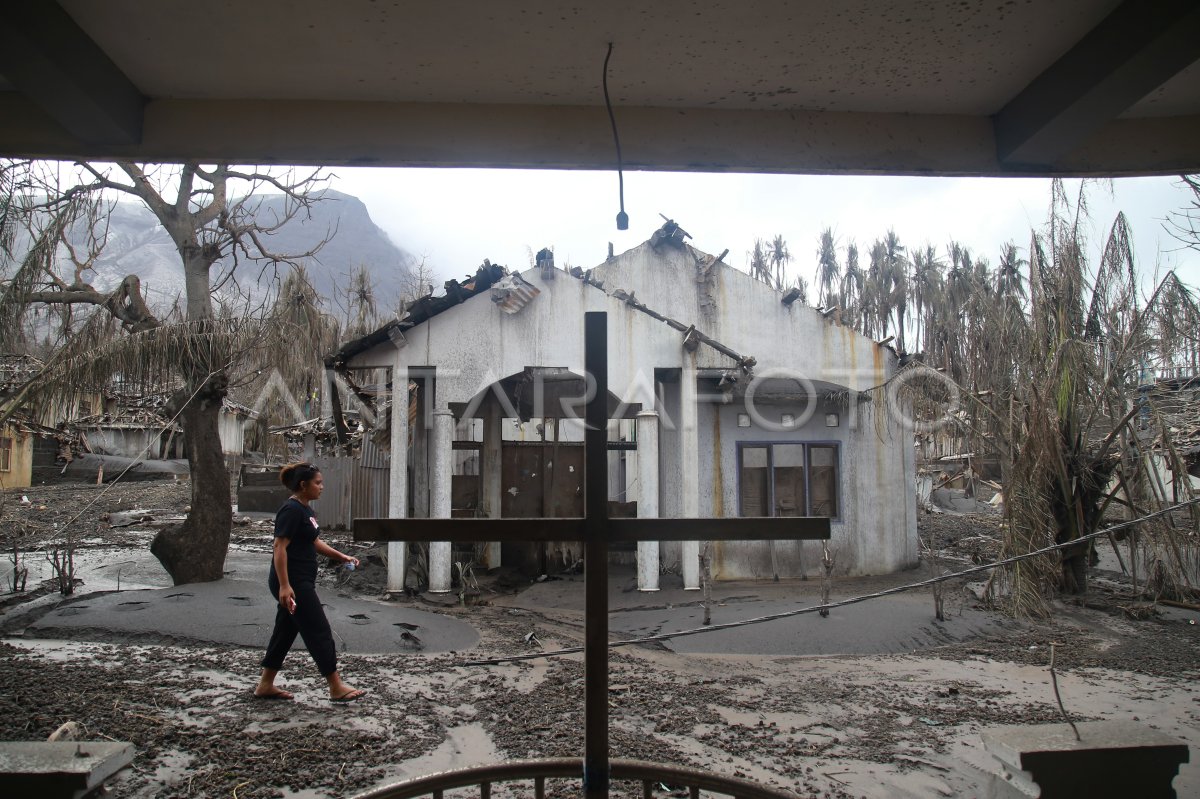 Desa terdampak erupsi Gunung Ruang paling parah | ANTARA Foto