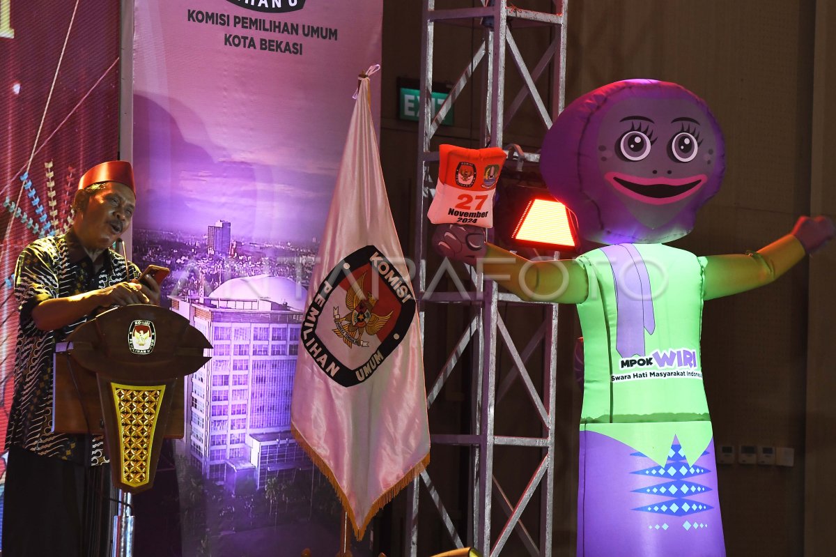 Peluncuran Maskot dan Jingle Pilkada Kota Bekasi | ANTARA Foto