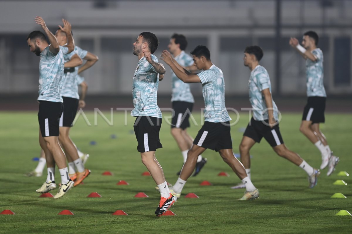 Latihan Timnas Indonesia jelang lawan Filipina | ANTARA Foto
