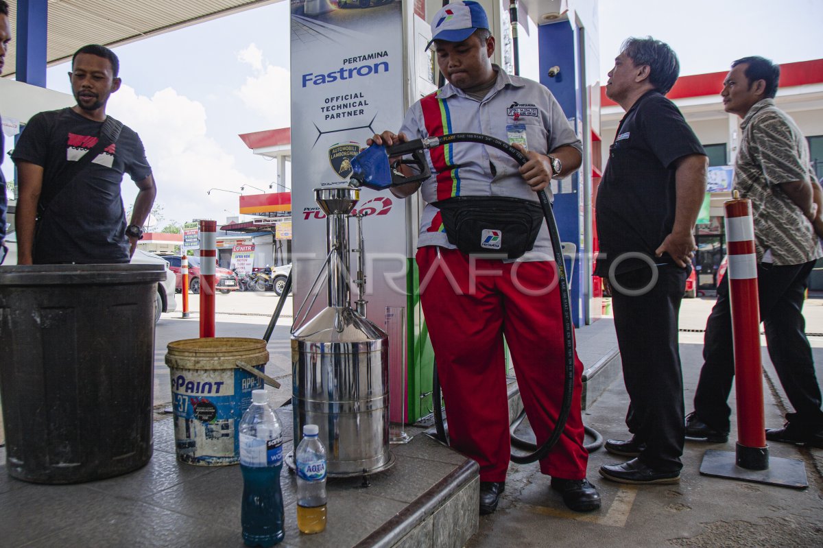 BBM di SPBU tercampur air | ANTARA Foto