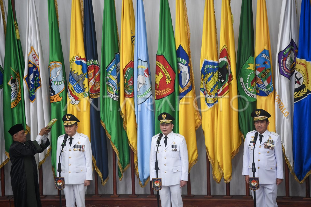 Mendagri melantik tiga Pj Gubernur | ANTARA Foto