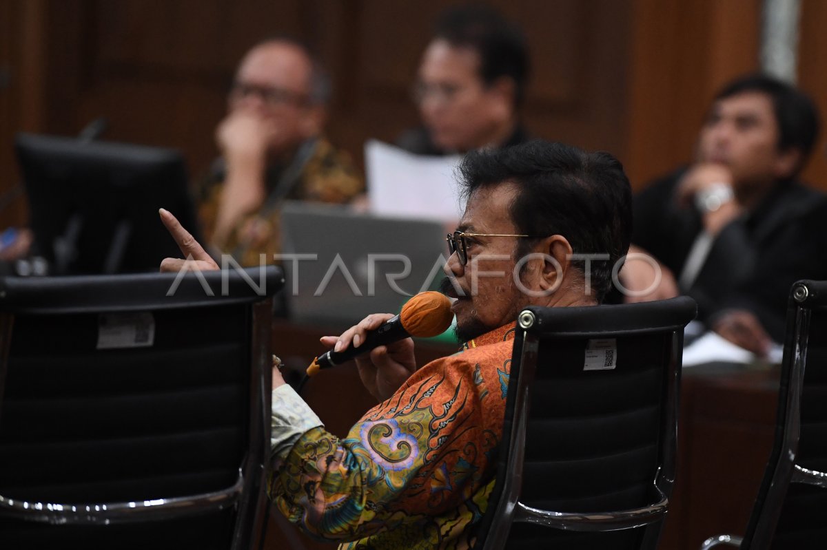 Syahrul Yasin Limpo menjadi saksi mahkota | ANTARA Foto Syahrul Yasin Limpo menjadi saksi mahkota | ANTARA Foto