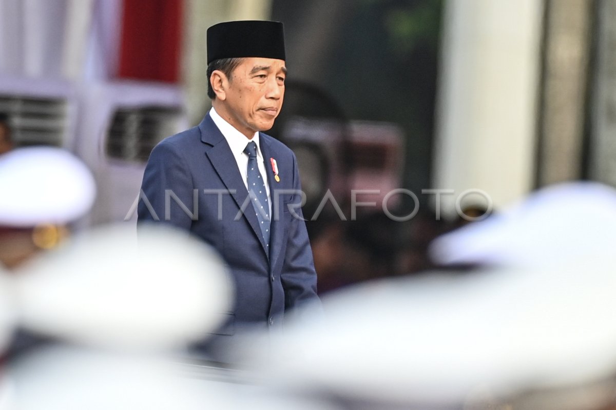 Presiden menjadi Inspektur upacara HUT Ke-78 Bhayangkara | ANTARA Foto