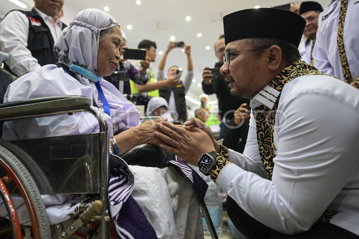 Menag sambut kedatangan jamaah haji | ANTARA Foto