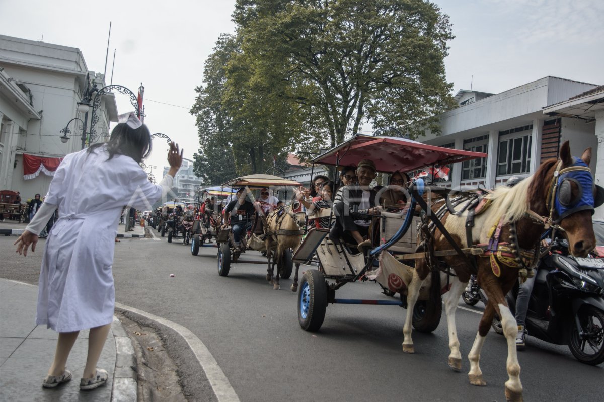 Karnaval delman kemerdekaan di Bandung | ANTARA Foto