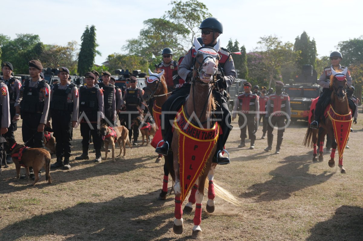 Apel gelar pasukan pengamanan HLF MSP 2024 dan IAF ke-2 | ANTARA Foto
