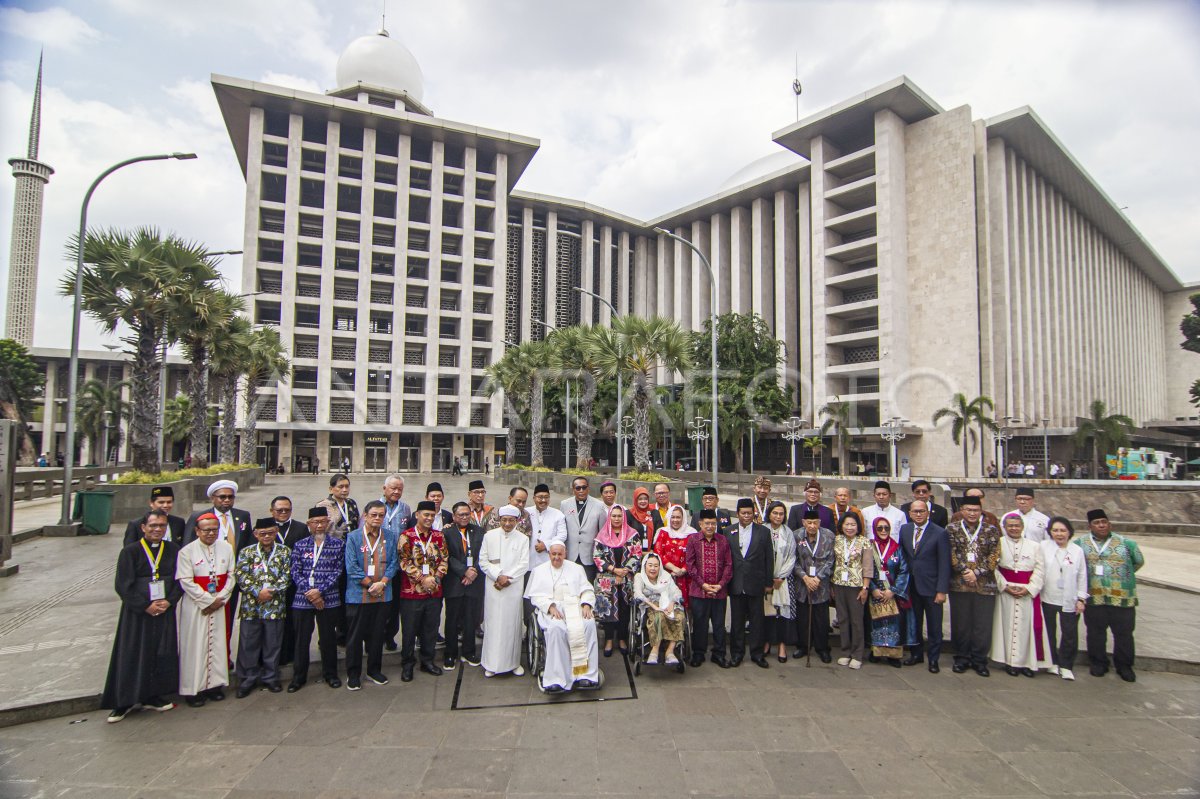 Paus Fransiskus kunjungi Masjid Istiqlal | ANTARA Foto