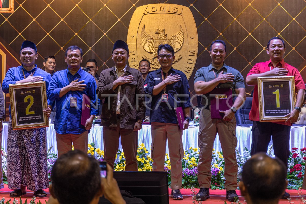 Penetapan nomor urut pasangan cagub-cawagub Jateng | ANTARA Foto