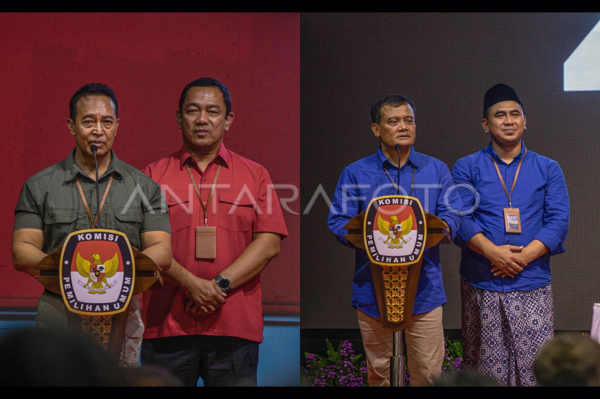 Penetapan nomor urut pasangan cagub-cawagub Jateng | ANTARA Foto Penetapan nomor urut pasangan cagub-cawagub Jateng | ANTARA Foto