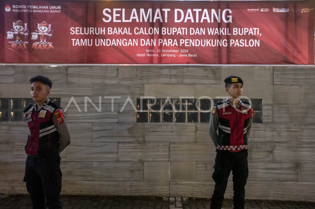 Pengamanan penetapan nomor urut Pilkada 2024 | ANTARA Foto