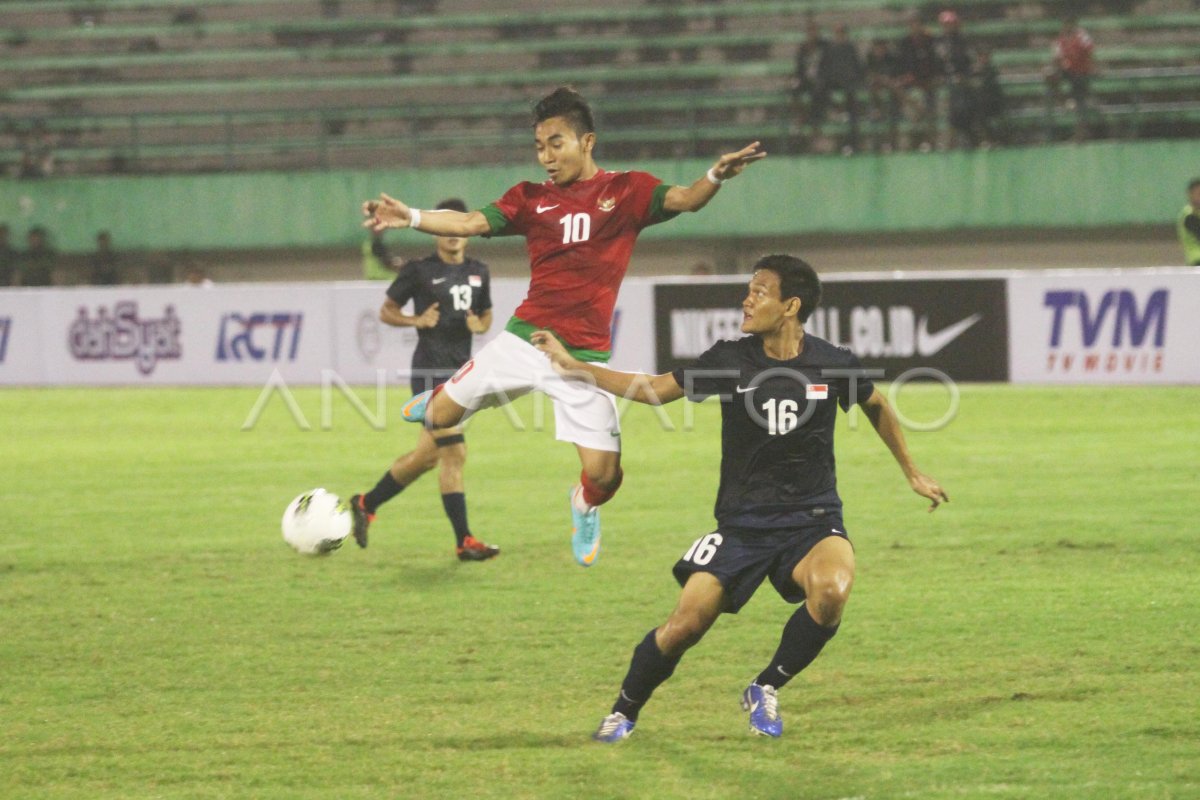 Timnas U23 Indonesia Singapura Imbang Antara Foto