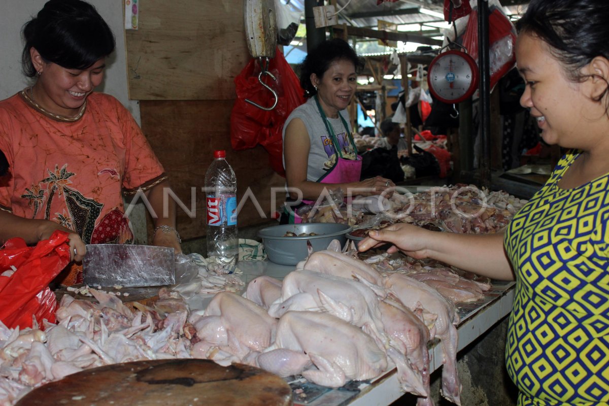 HARGA DAGING AYAM MENINGKAT | ANTARA Foto
