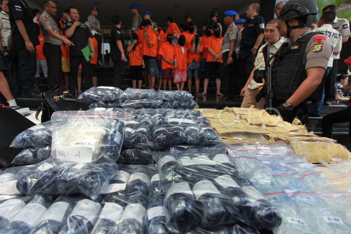 PENGUNGKAPAN NARKOTIKA JARINGAN INTERNASIONAL | ANTARA Foto