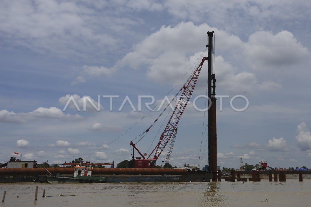 PROGRES PEMBANGUNAN JEMBATAN MUSI IV | ANTARA Foto