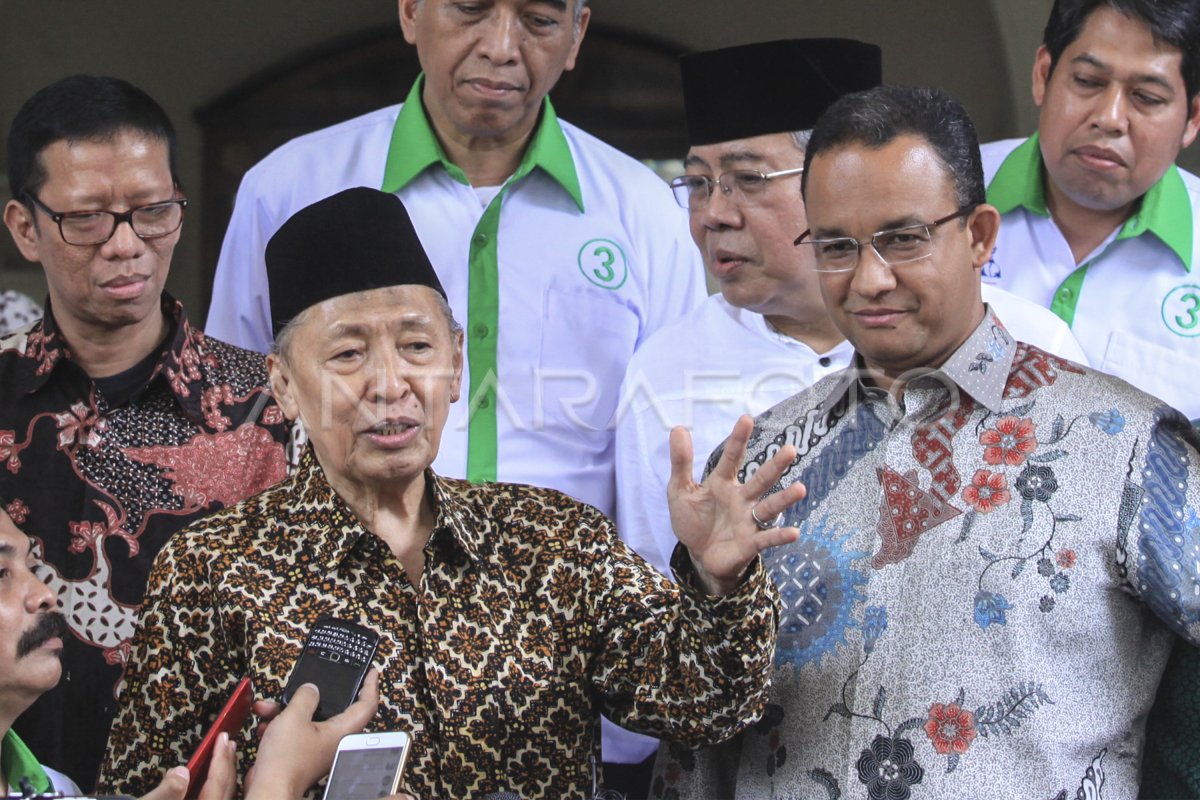 ANIES BASWEDAN BERTEMU HAMZAH HAZ | ANTARA Foto ANIES BASWEDAN BERTEMU HAMZAH HAZ | ANTARA Foto