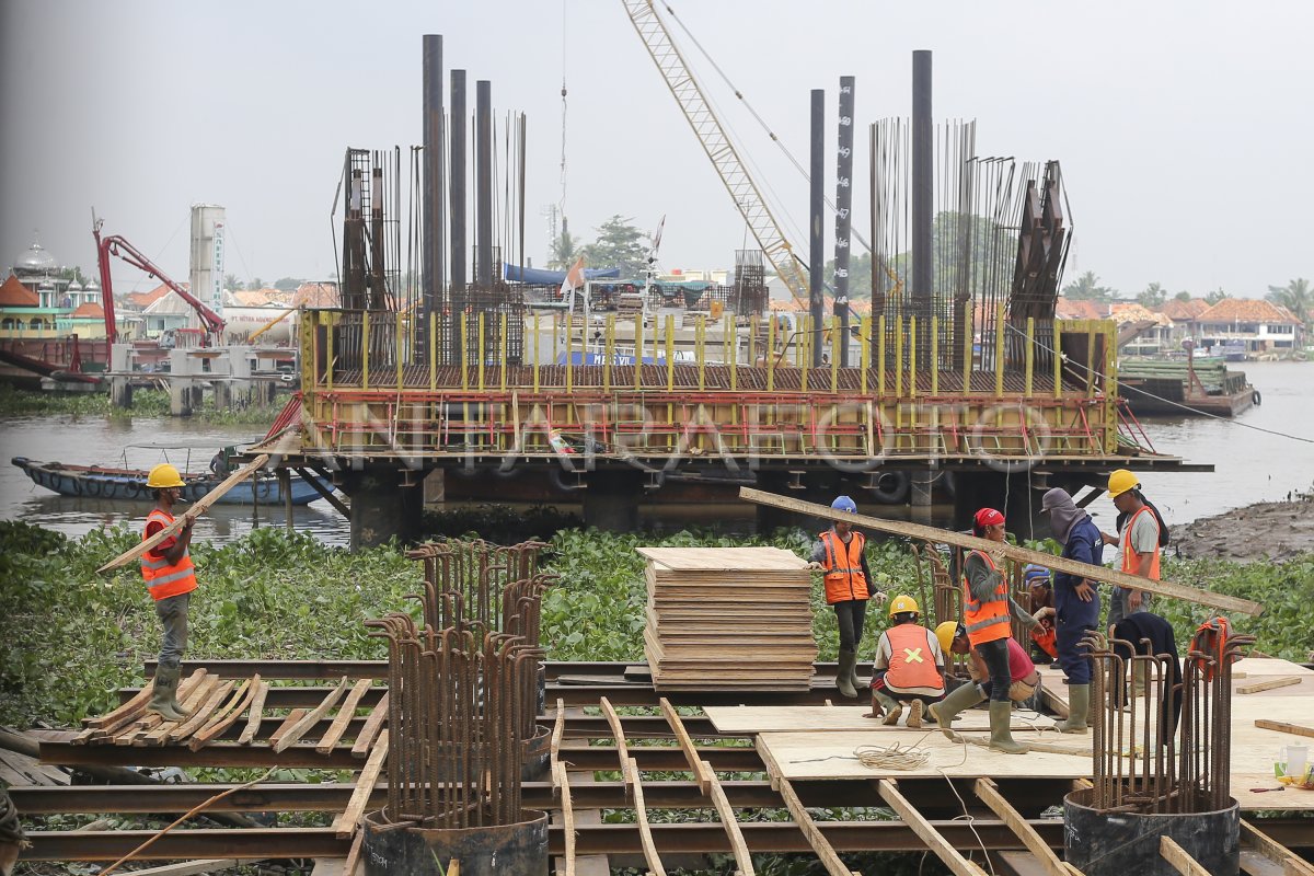 PEMBANGUNAN JEMBATAN MUSI VI | ANTARA Foto