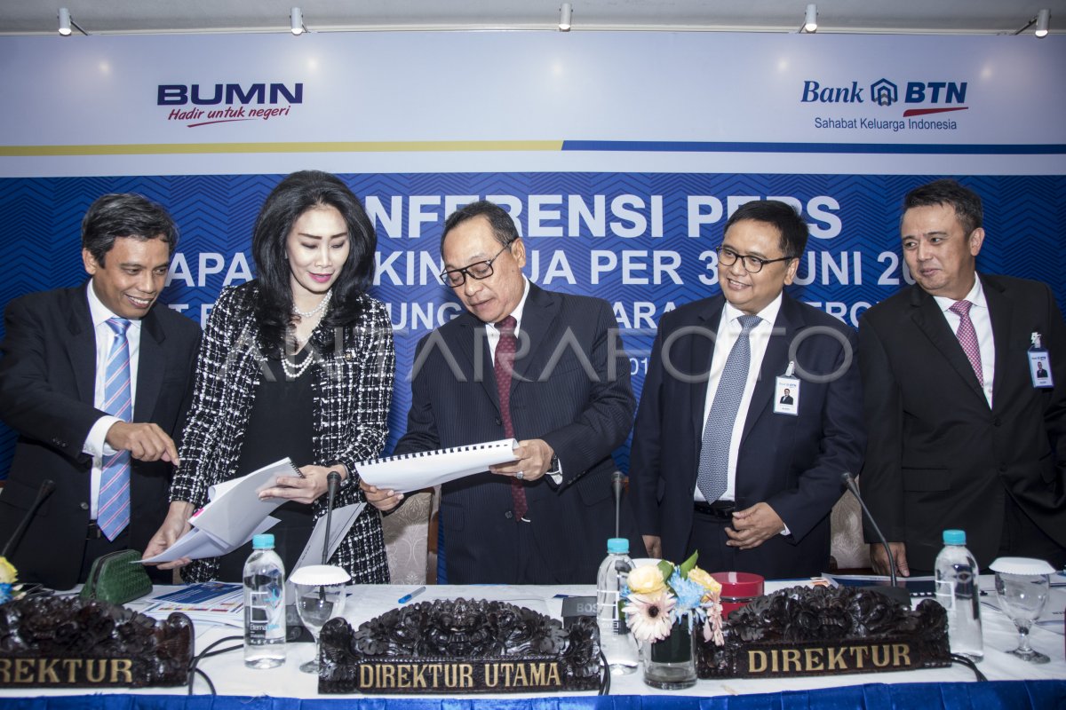 PAPARAN KINERJA BANK BTN | ANTARA Foto