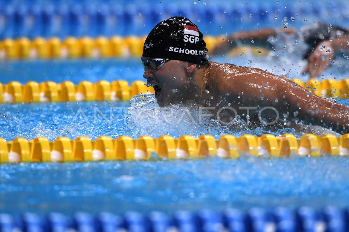 Renang Final 100 Meter Gaya Kupu Kupu Putra Antara Foto