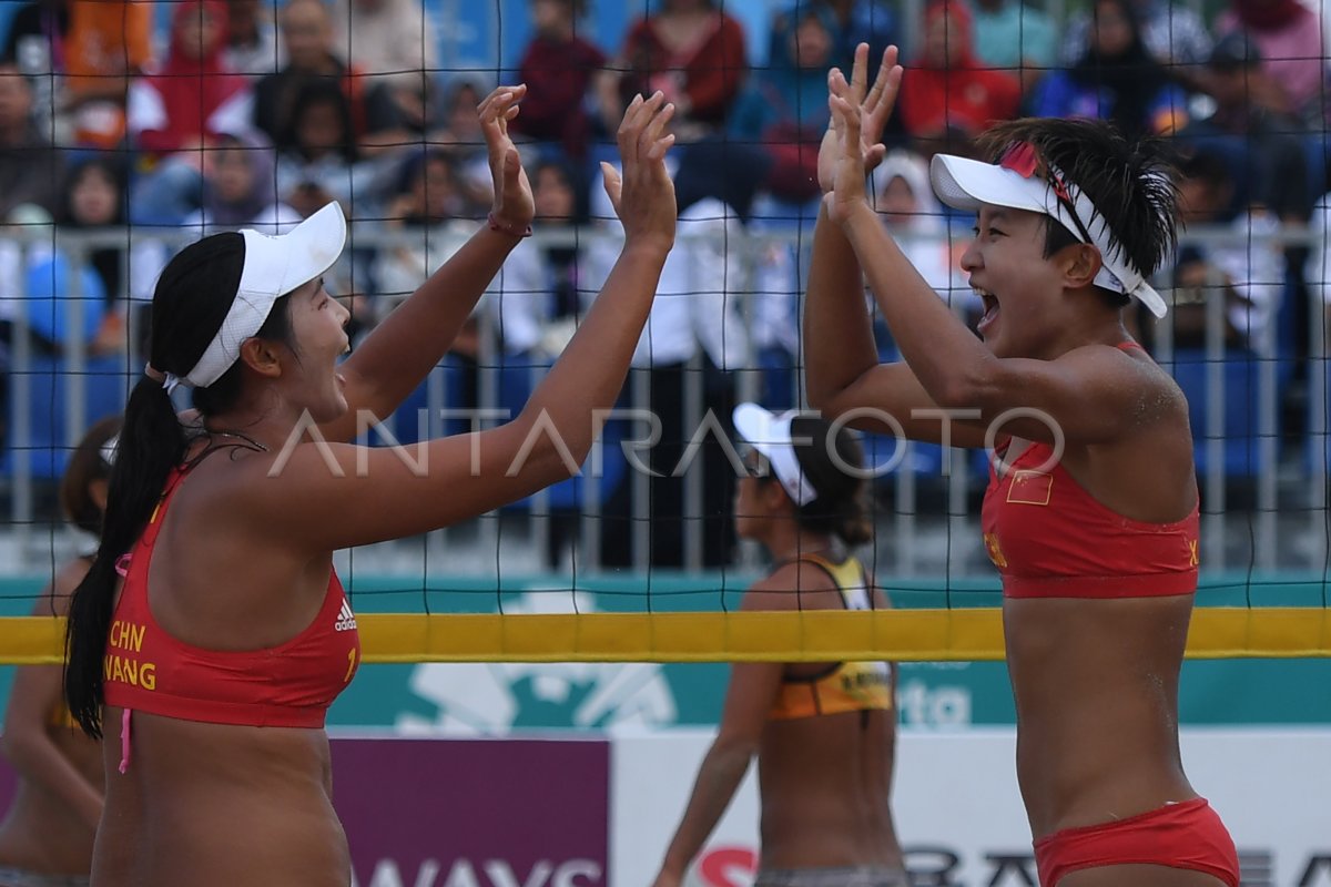 FINAL VOLI PANTAI CINA VS JEPANG | ANTARA Foto FINAL VOLI PANTAI CINA VS JEPANG | ANTARA Foto