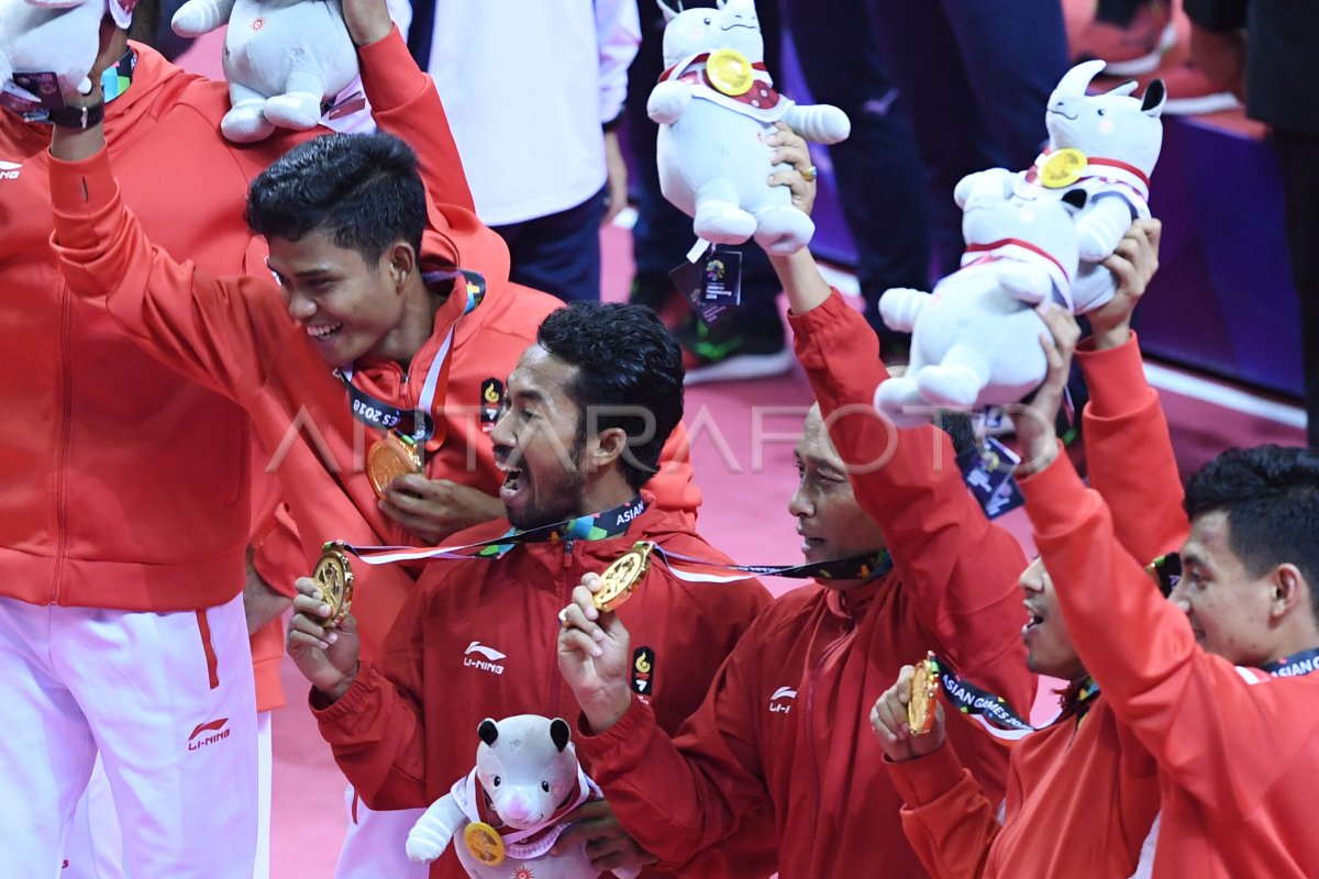 EMAS SEPAK TAKRAW QUADRANT PUTRA | ANTARA Foto