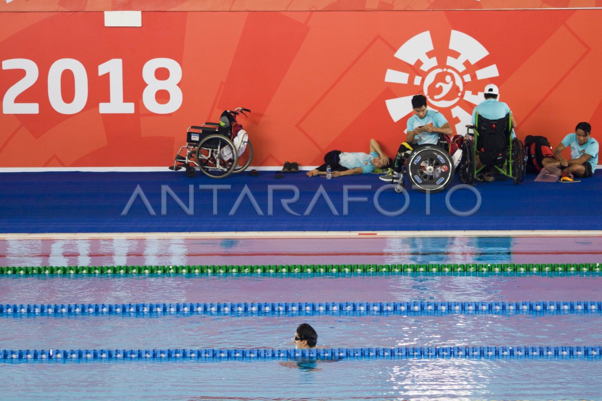 UJI COBA LAPANGAN ATLET PARA RENANG | ANTARA Foto UJI COBA LAPANGAN ATLET PARA RENANG | ANTARA Foto