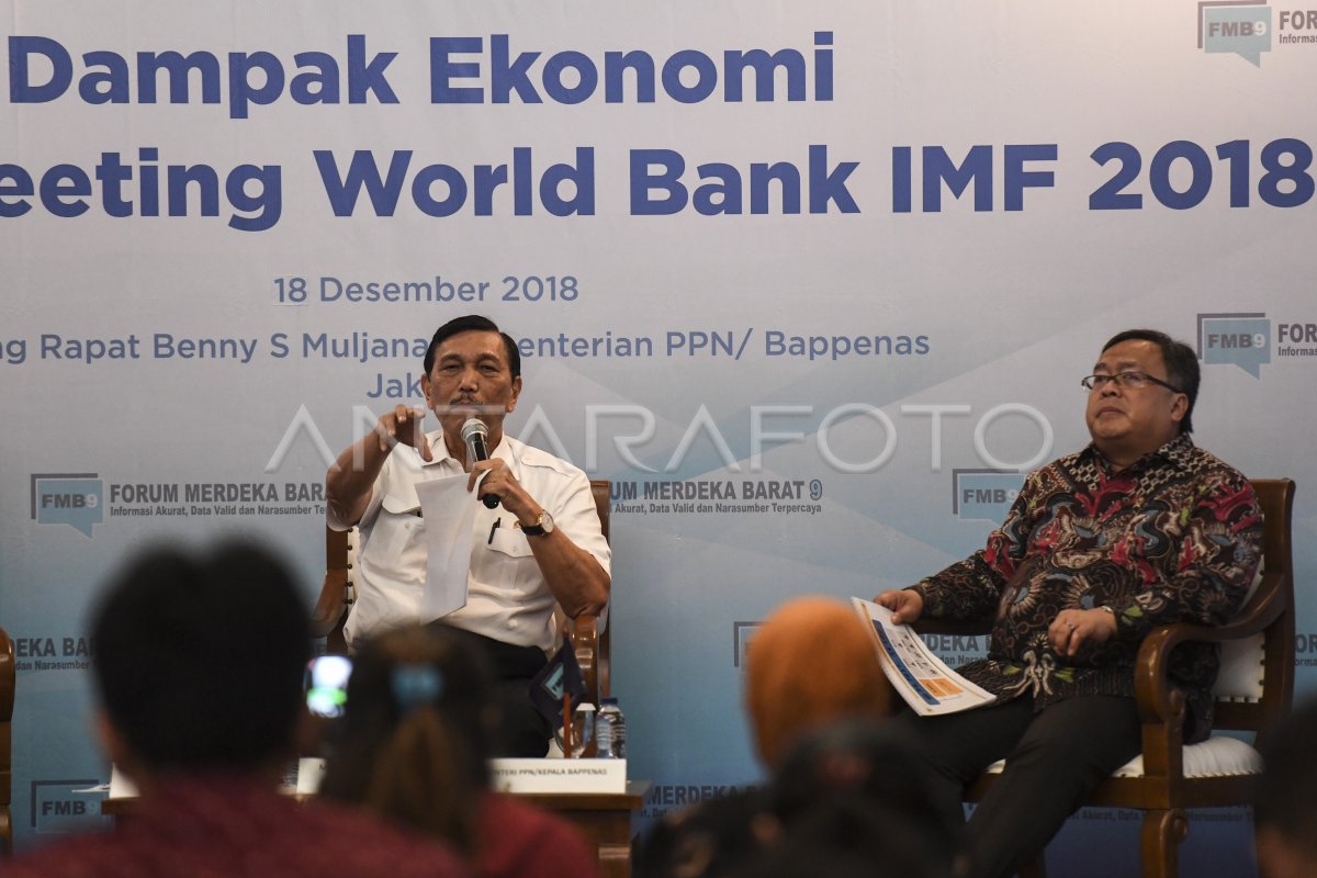 DAMPAK EKONOMI PERTEMUAN IMF | ANTARA Foto
