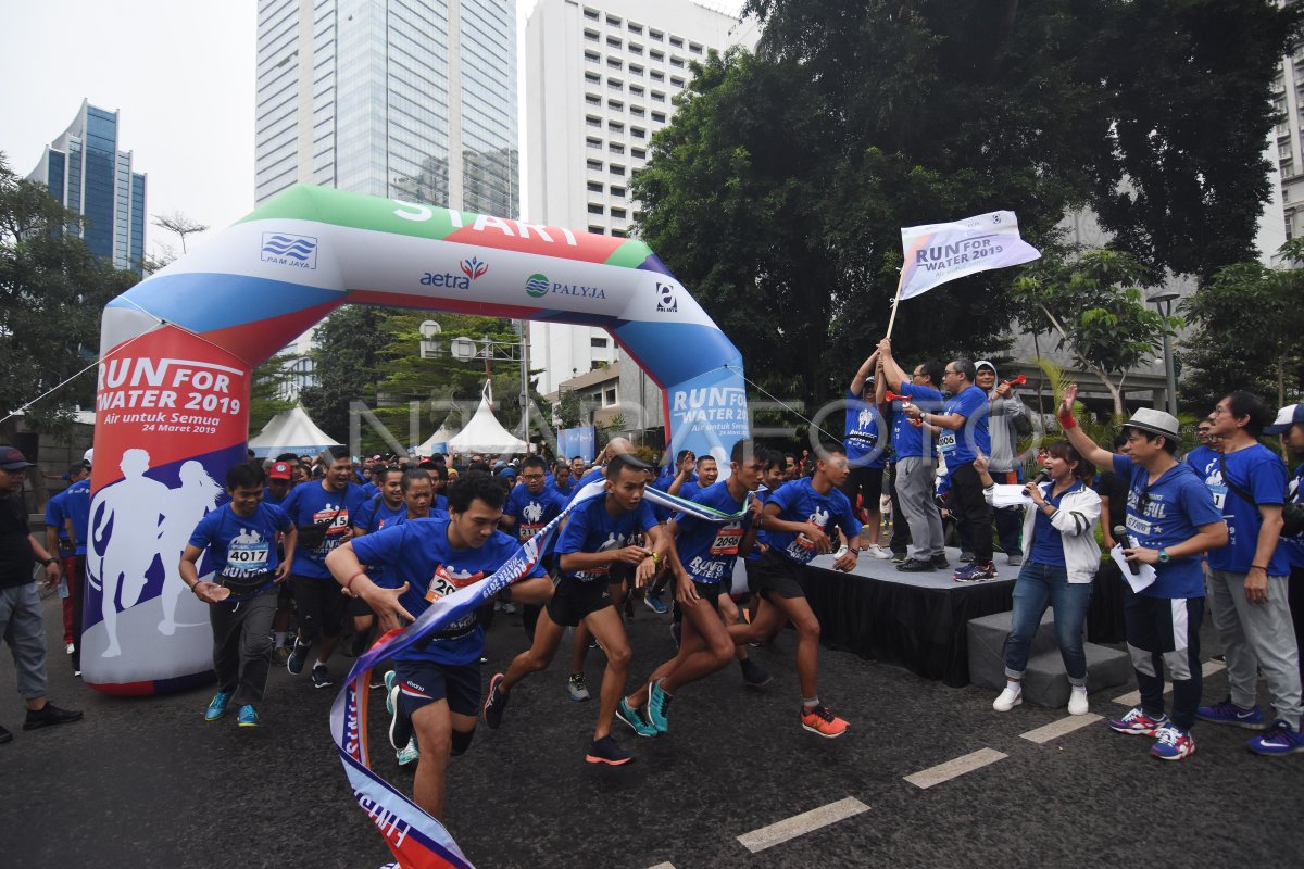 RUN FOR WATER 2019 | ANTARA Foto