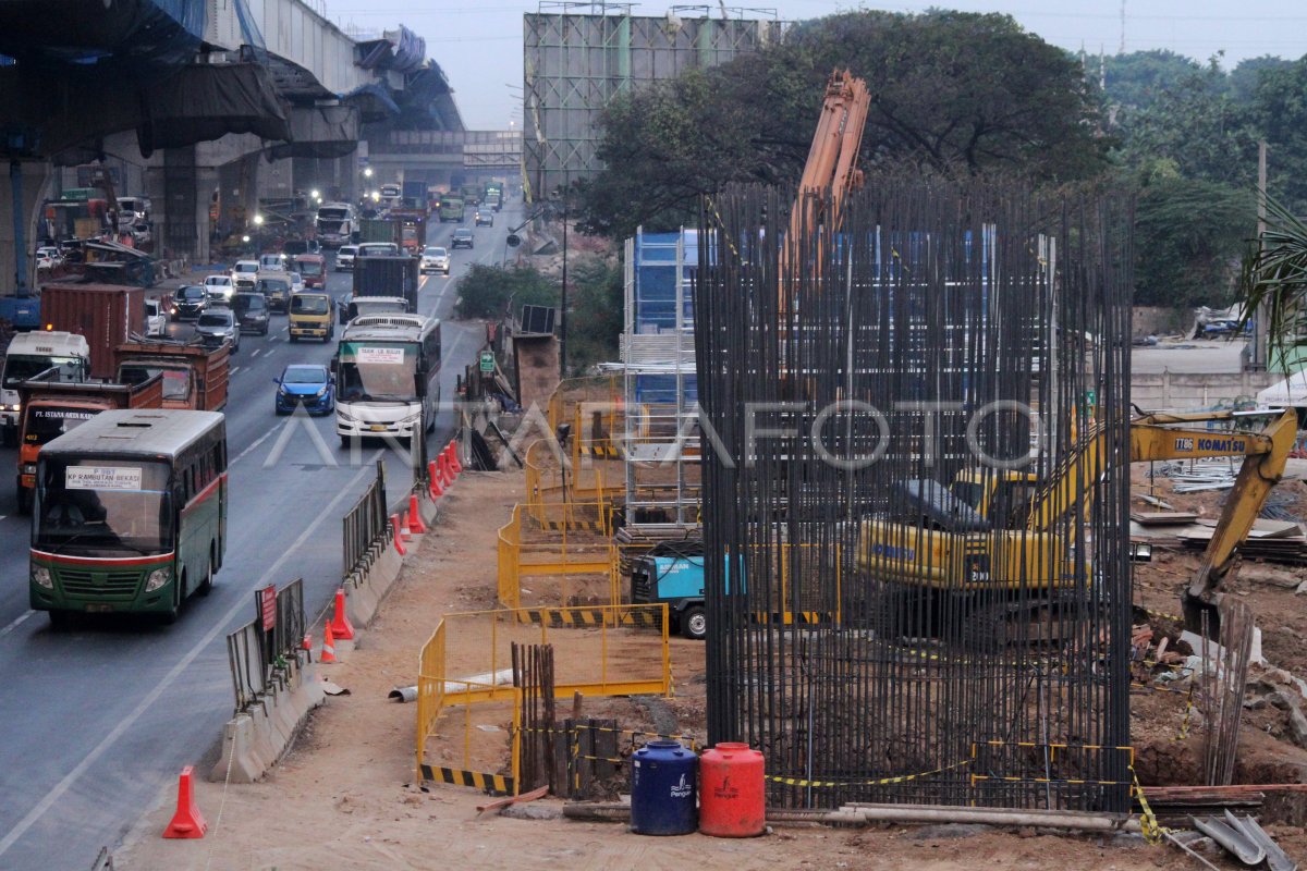 PROGRES PEMBANGUNAN KONSTRUKSI KERETA CEPAT | ANTARA Foto