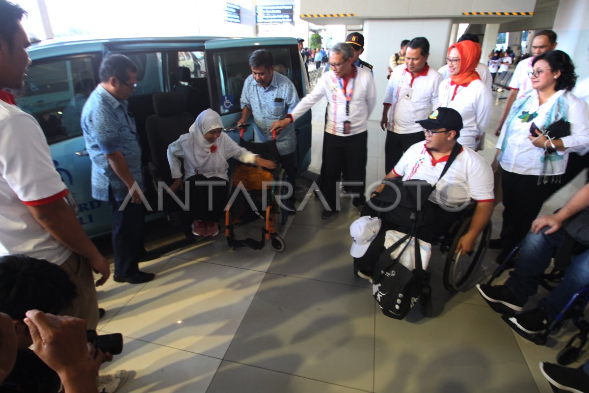 KEMENHUB SOSIALISASI TRANSPORTASI RAMAH DISABILITAS | ANTARA Foto