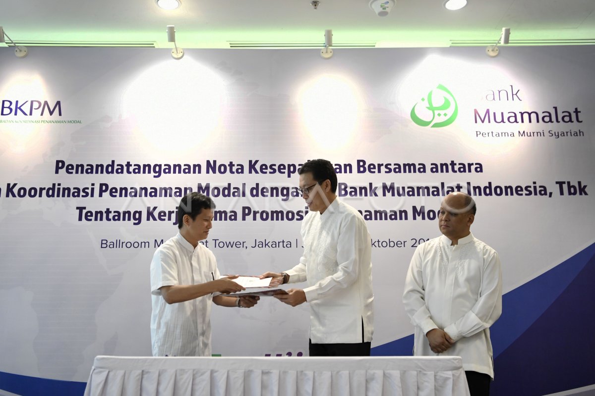KERJASAMA BANK MUAMALAT DENGAN BKPM | ANTARA Foto