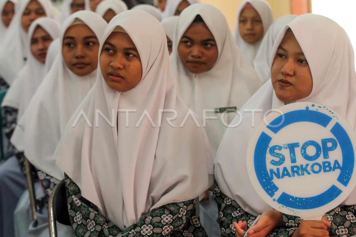 SOSIALISASI BAHAYA NARKOBA PELAJAR ACEH | ANTARA Foto