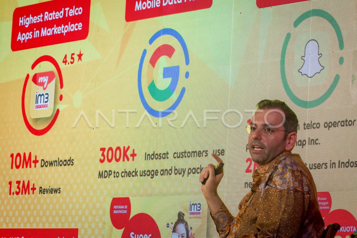 PEMAPARAN RENCANA INDOSAT OOREDOO 2020 | ANTARA Foto PEMAPARAN RENCANA INDOSAT OOREDOO 2020 | ANTARA Foto
