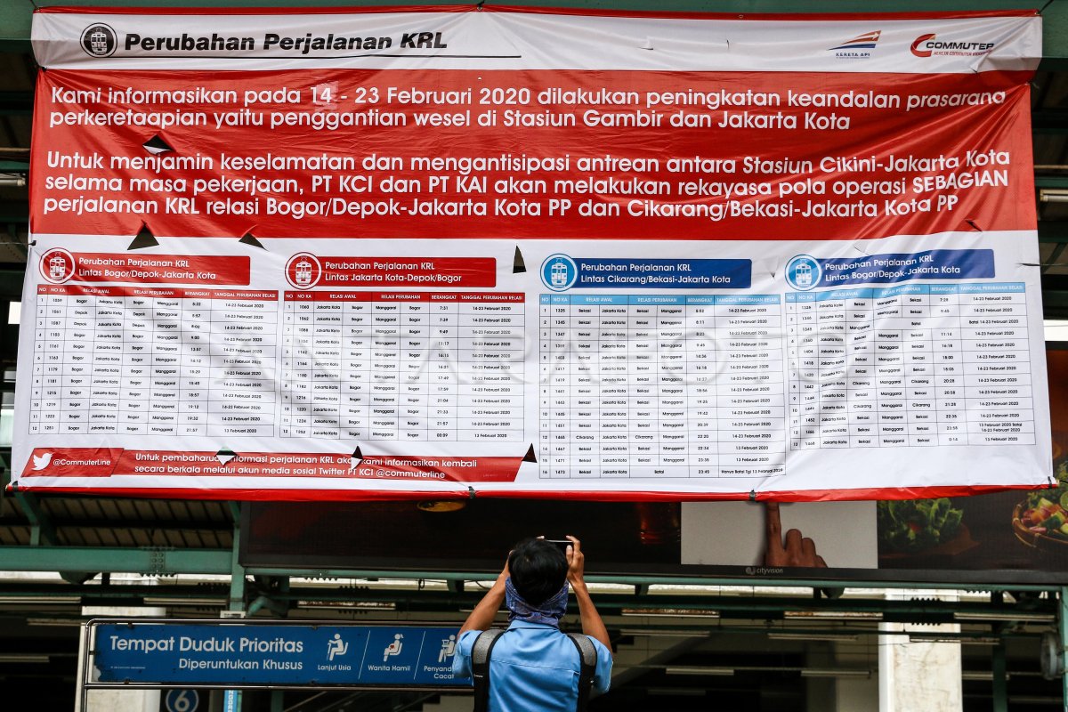 PERUBAHAN PERJALANAN KRL JAKARTA KOTA | ANTARA Foto PERUBAHAN PERJALANAN KRL JAKARTA KOTA | ANTARA Foto