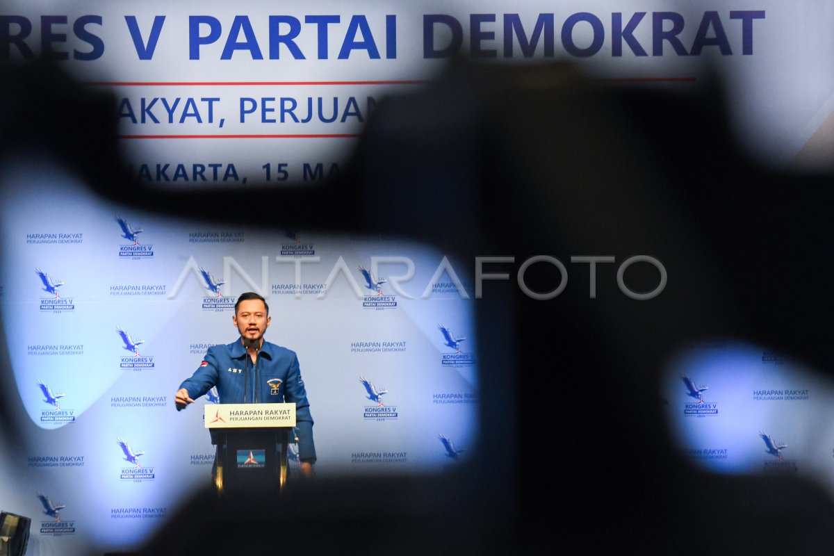 AHY TERPILIH JADI KETUA UMUM PARTAI DEMOKRAT | ANTARA Foto