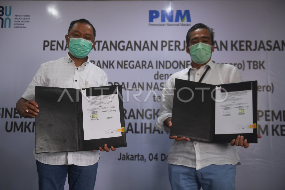 KERJA SAMA BNI DAN PNM | ANTARA Foto