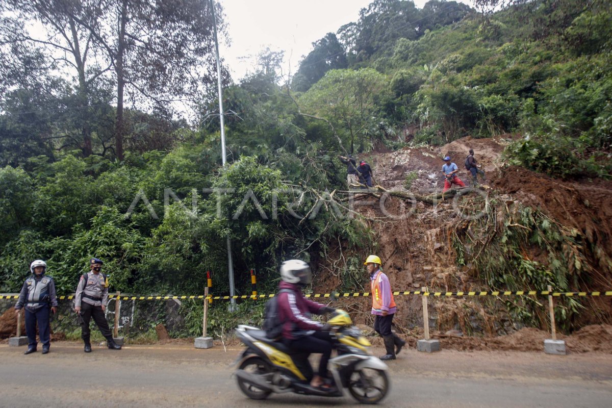 TANAH LONGSOR DI PUNCAK BOGOR | ANTARA Foto
