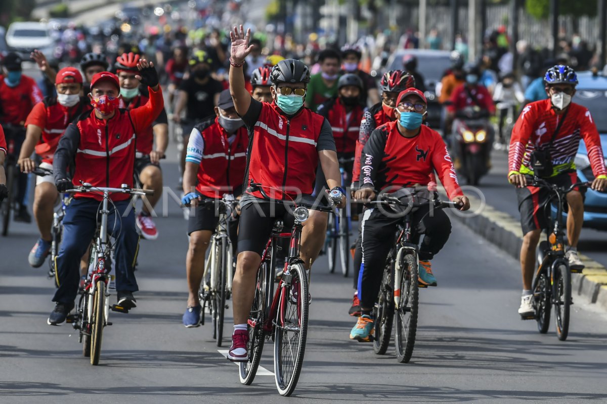 GOWES BARENG PDI PERJUANGAN | ANTARA Foto
