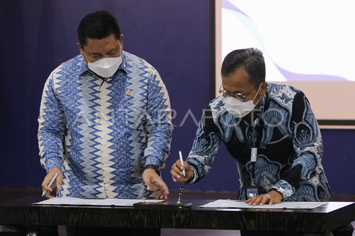 NOTA KESEPAHAMAN ANTARA BNN DENGAN PELINDO III | ANTARA Foto