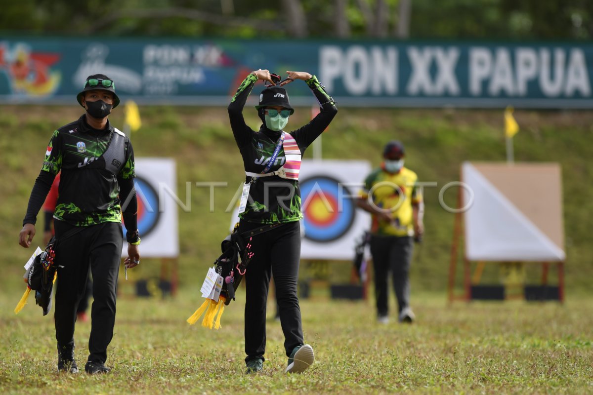 SEMIFINAL PANAHAN RECURVE MIXED TEAM | ANTARA Foto