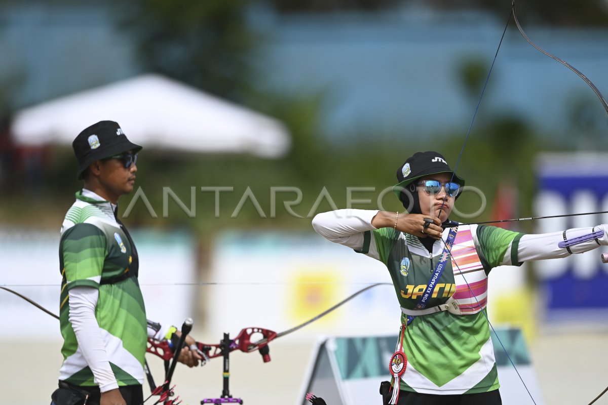 FINAL PANAHAN NOMOR RECURVE MIXED TEAM PON PAPUA | ANTARA Foto