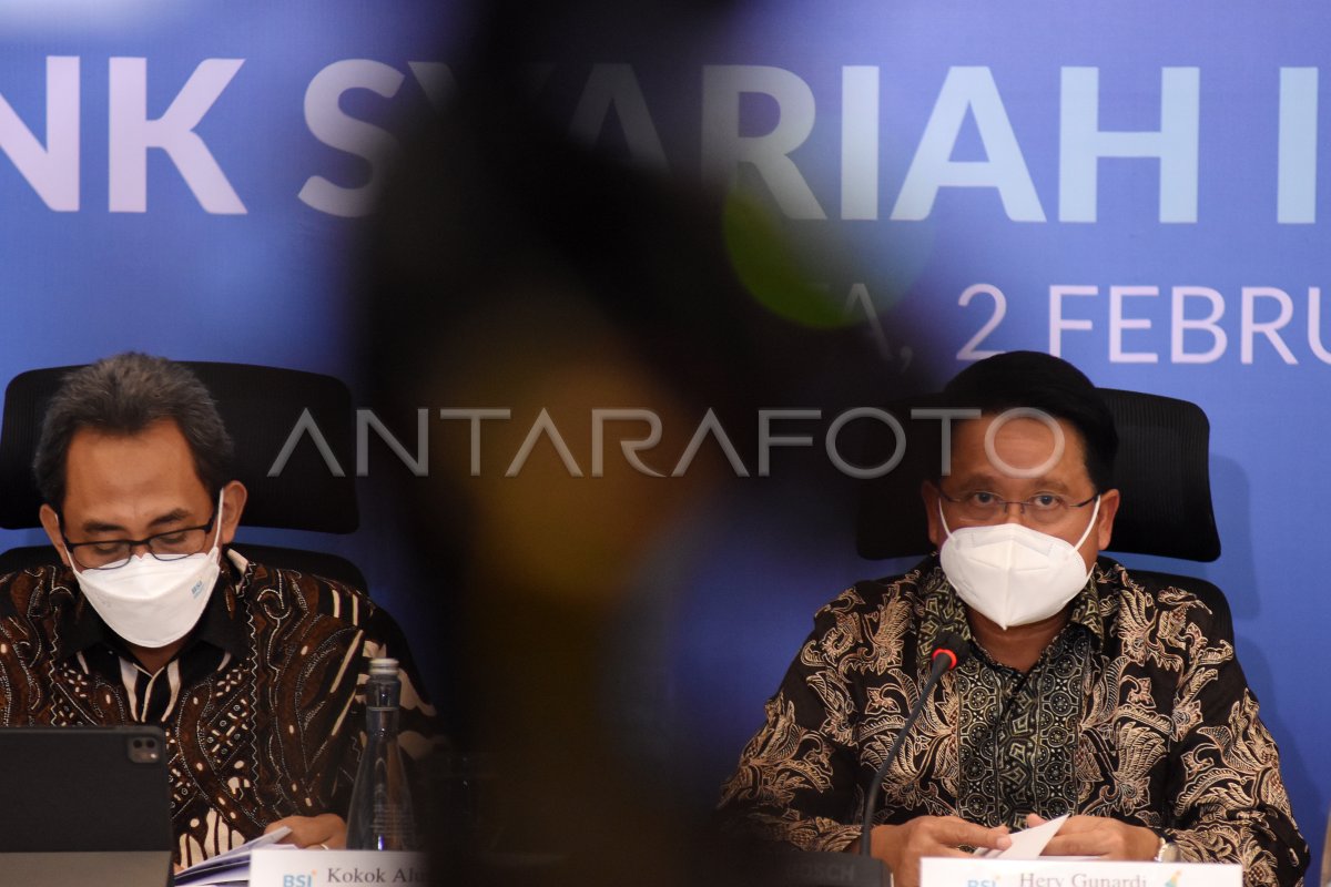 PAPARAN KINERJA TRIWULAN IV/2021 BANK SYARIAH INDONESIA | ANTARA Foto