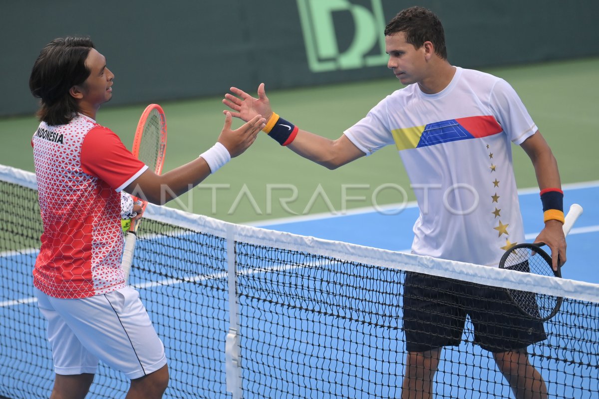 CHRISTOPHER RUNGKAT KALAHKAN PETENIS VENEZUELA | ANTARA Foto CHRISTOPHER RUNGKAT KALAHKAN PETENIS VENEZUELA | ANTARA Foto
