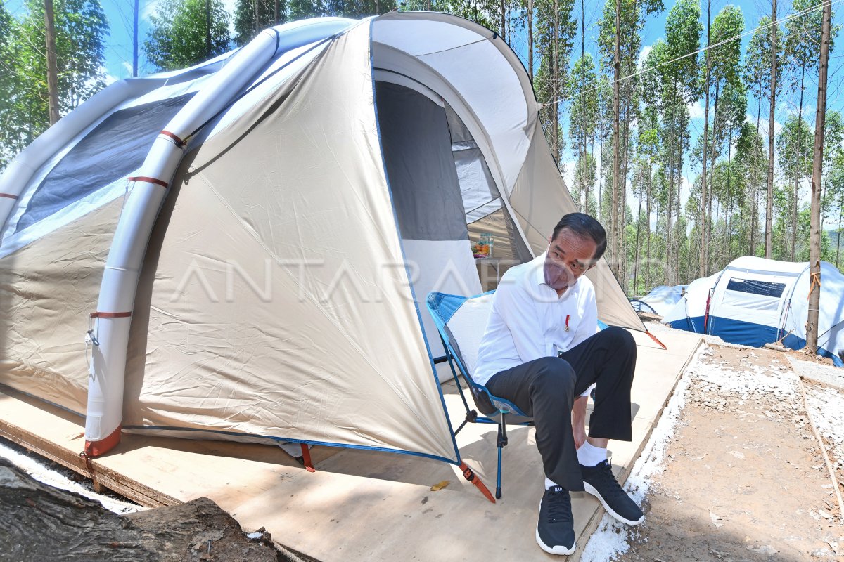 PRESIDEN JOKOWI BERKEMAH DI TITIK NOL IKN | ANTARA Foto