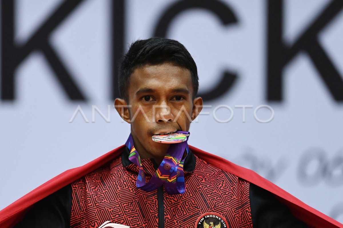 Sea Games 2021 Salmri Raih Medali Perak Kickboxing Antara Foto