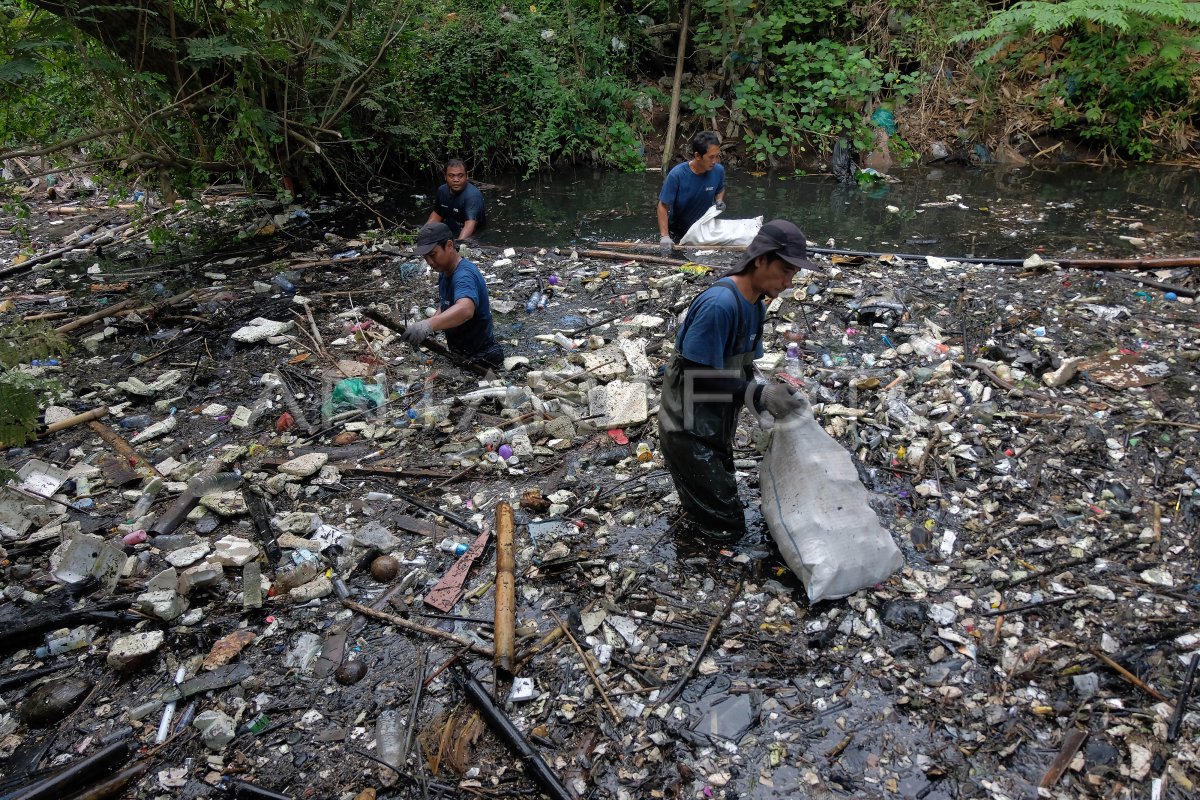 AKSI RIVER CLEAN UP DI BALI | ANTARA Foto